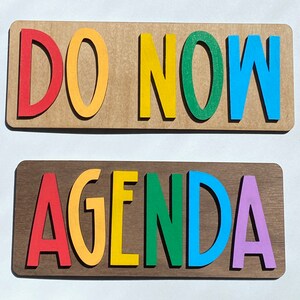 Teacher Whiteboard Agenda Board Magnets Wood and Acrylic - Etsy