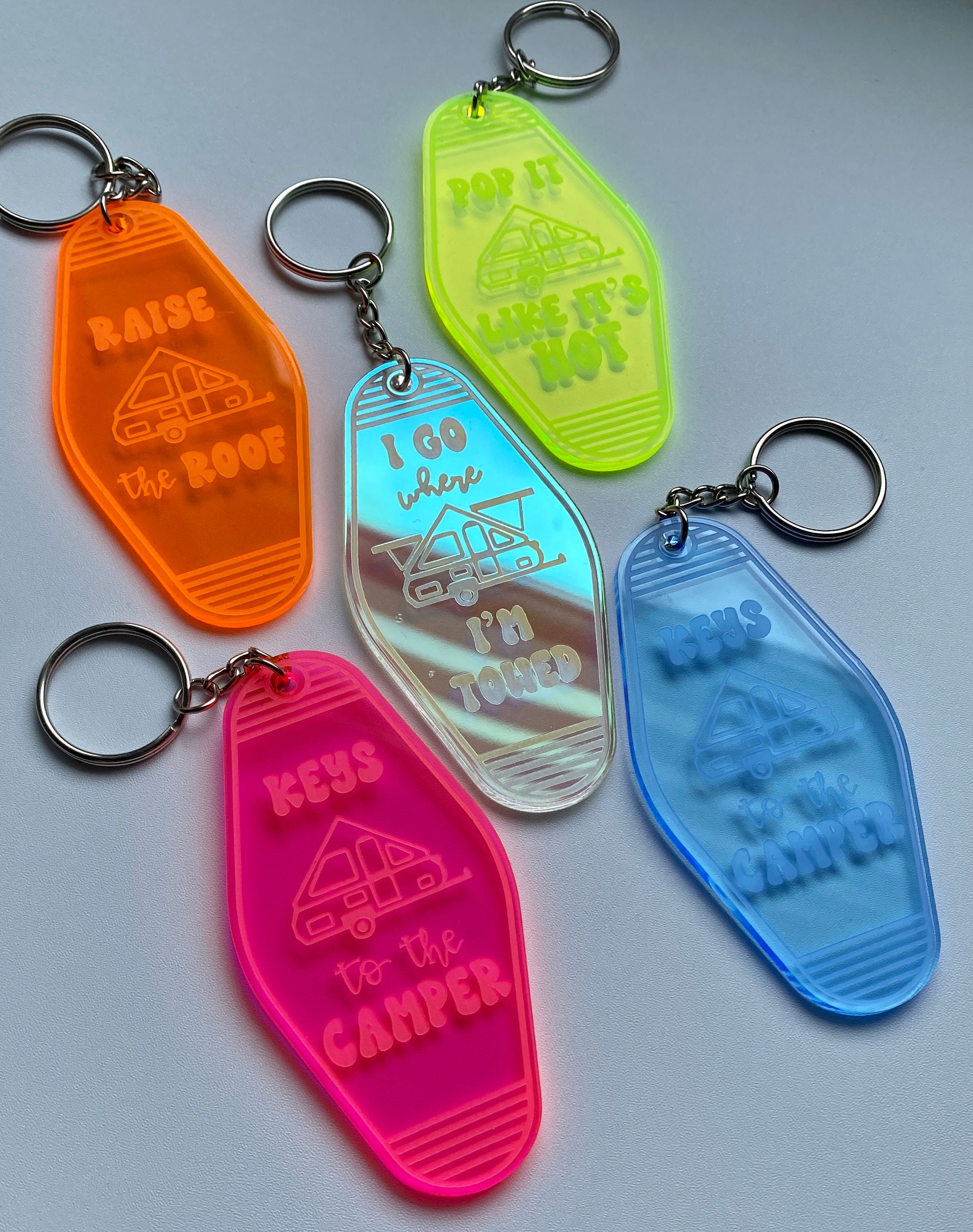 A-frame Camper Pop-up Retro Motel Keychain - Etsy