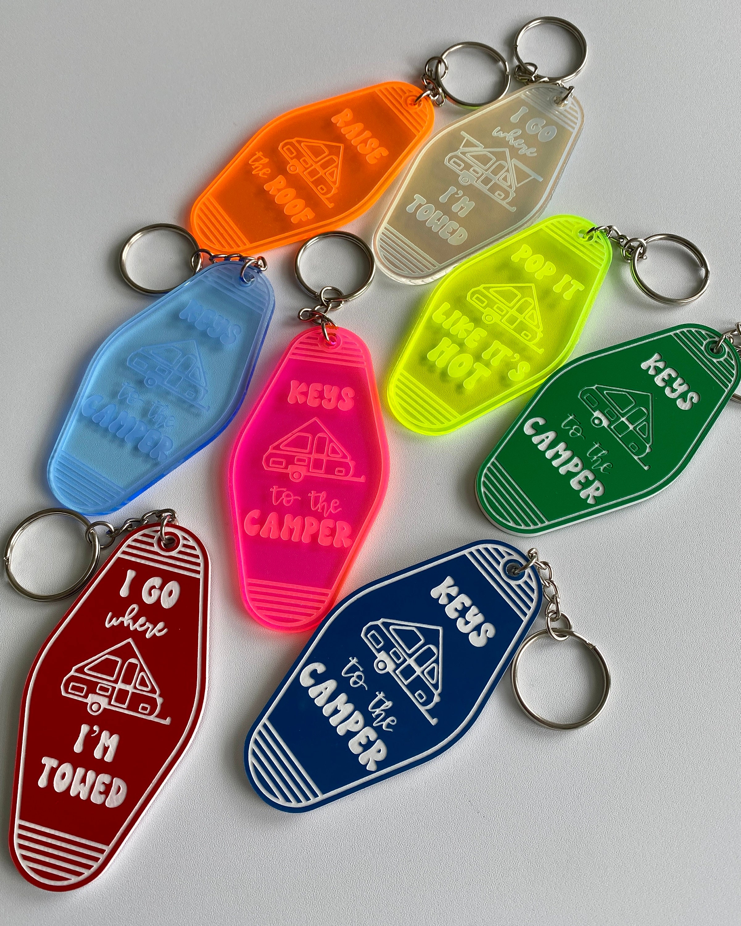 A-frame Camper Pop-up Retro Motel Keychain - Etsy
