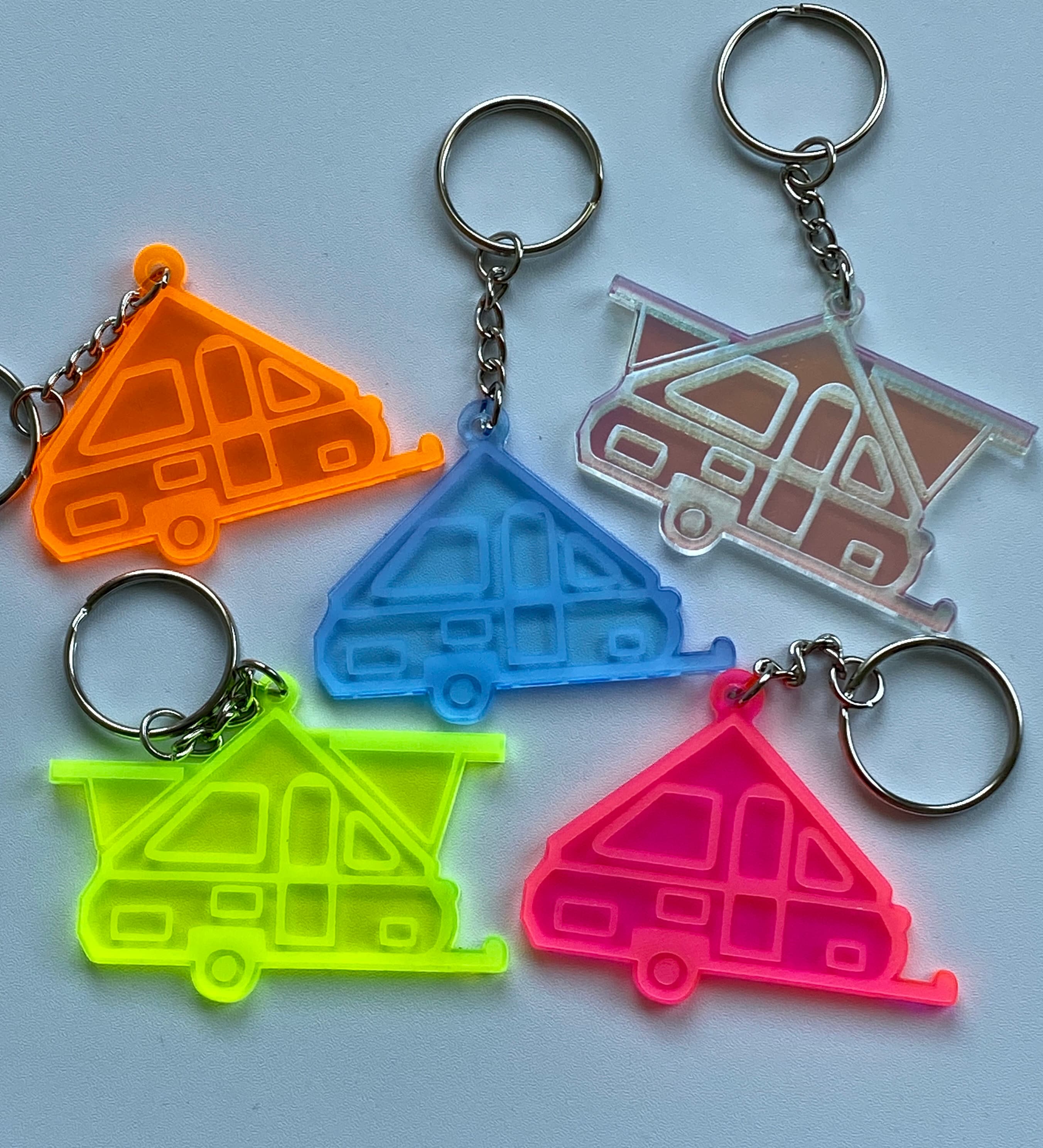A-frame Camper Pop-up Trailer Keychain Acrylic - Etsy