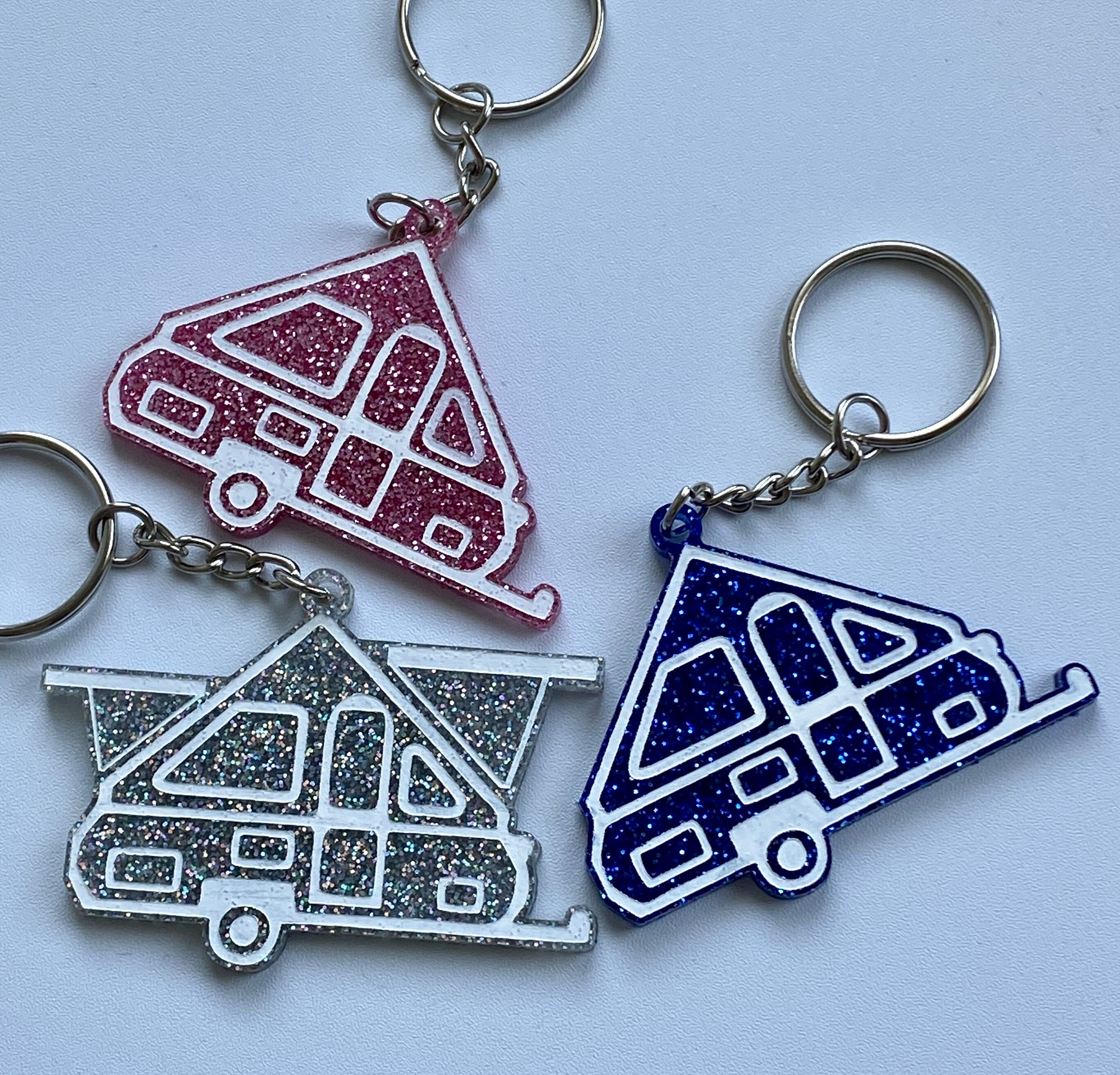 A-frame Camper Pop-up Trailer Keychain Acrylic - Etsy