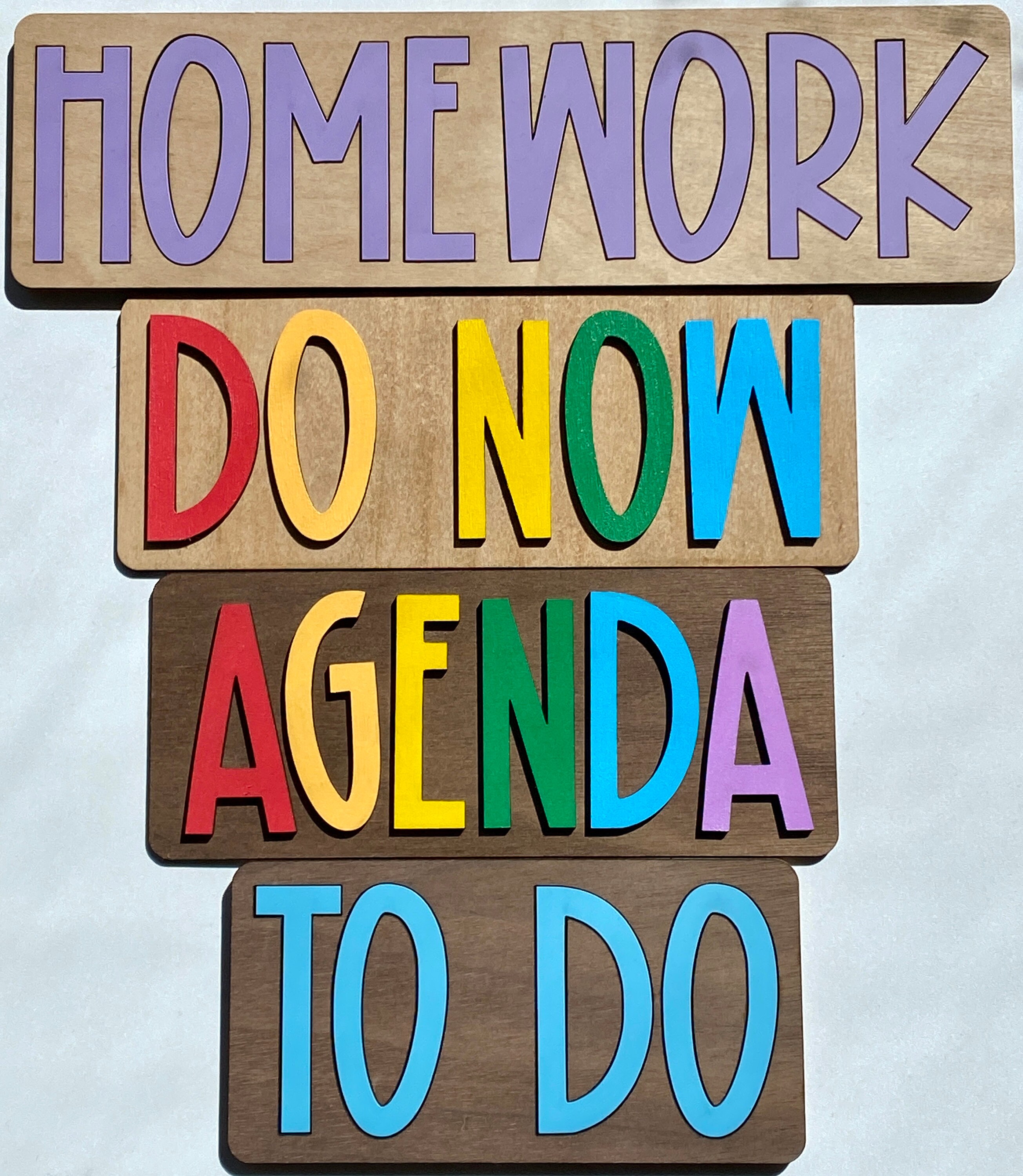 Teacher Whiteboard Agenda Board Magnets Wood and Acrylic - Etsy