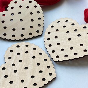 Valentine Favor - Class Party Craft - Wood Lacing Heart - Valentine ...