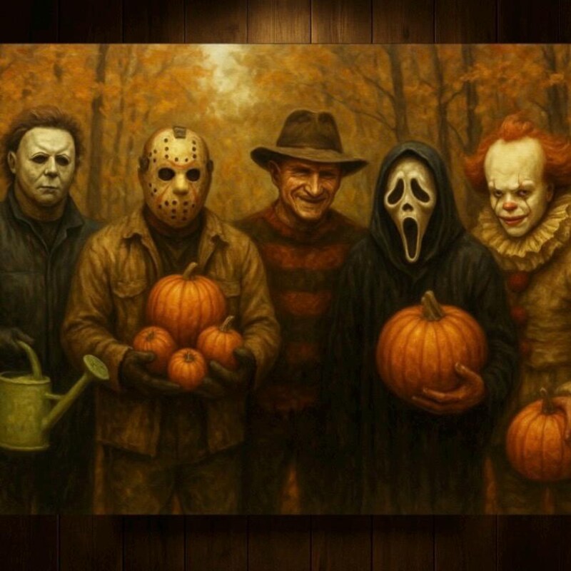 Horror Movie Art Painting - Etsy