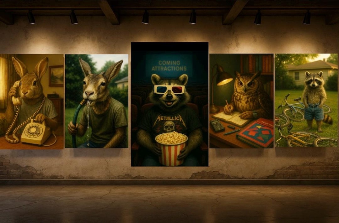 Gen X Nostalgia Animal Pack – Vol. 2 | 80s & 90s Throwback Digital Wall ...