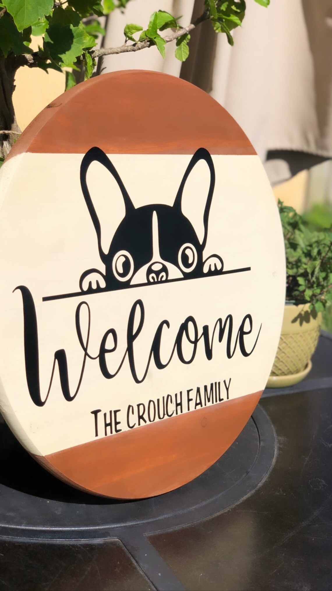 Welcome Family Name Sign Dog Lovers Porch Sign Gift Pet | Etsy