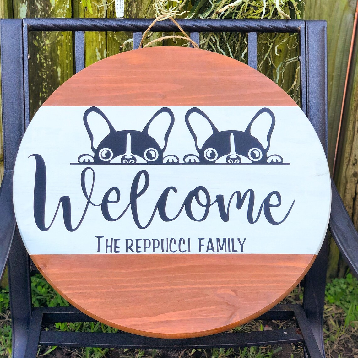 Welcome Family Name Sign Dog Lovers Porch Sign Gift Pet - Etsy