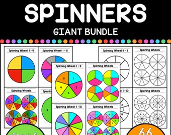 Game Board Spinner Printable Bundle - Etsy