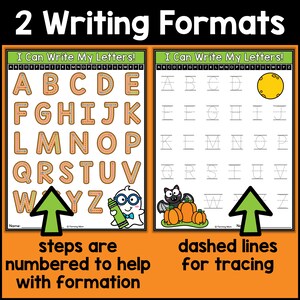 Halloween Tracing Worksheets and Alphabet Coloring Pages for Kids ...