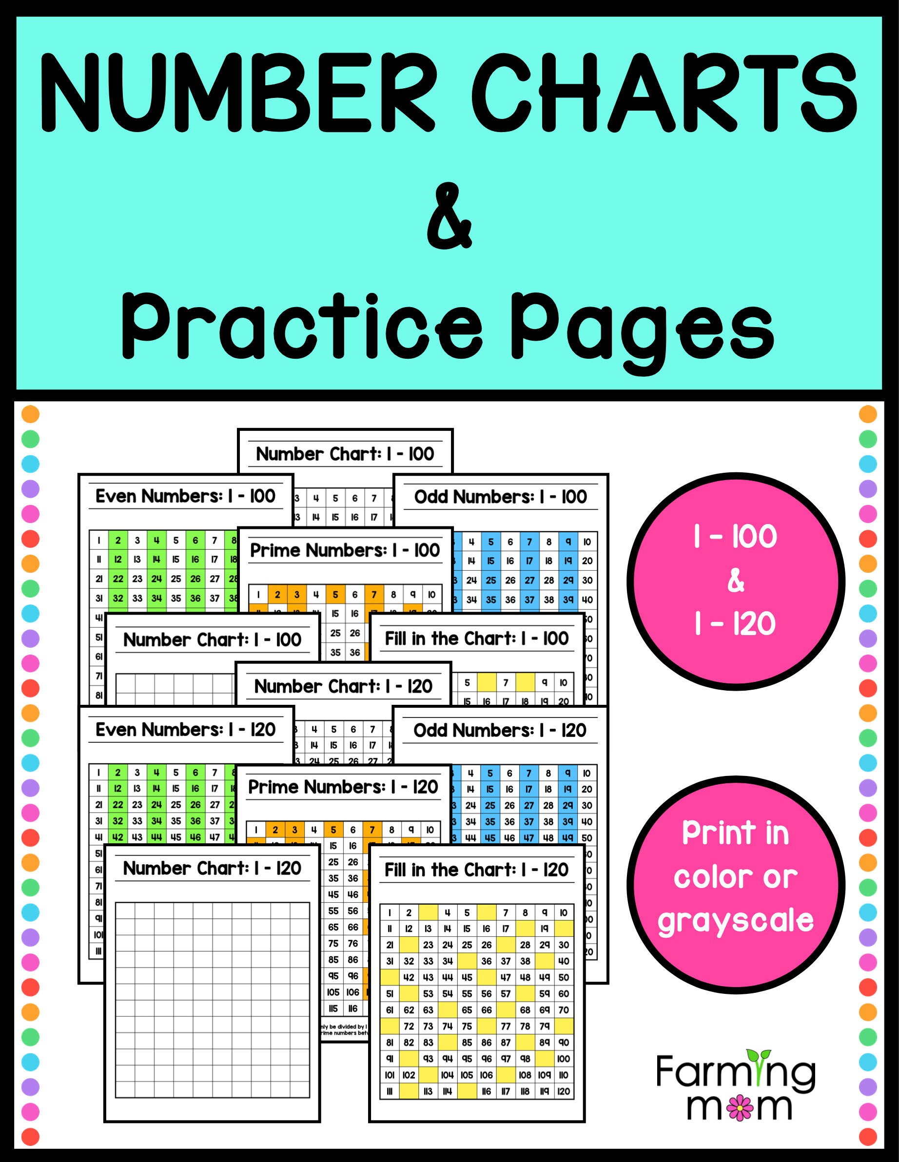 Number Chart 1 100 120 Chart Even Odd Prime Etsy Number Chart 1 100 120 Chart Even Odd Prime Etsy