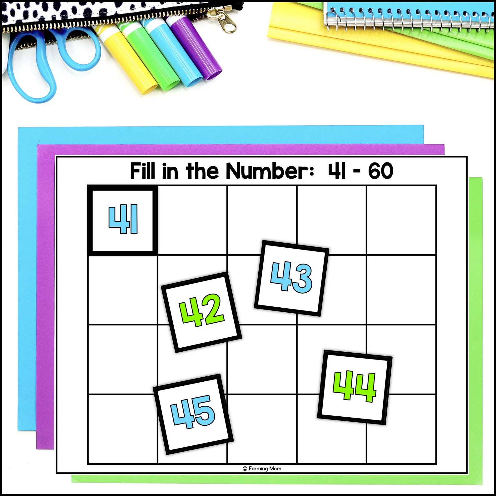 Number Flashcards Printable Tracing Numbers 1-100 Chart for Kids ...