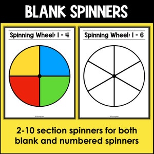 Game Board Spinner Printable Bundle - Etsy