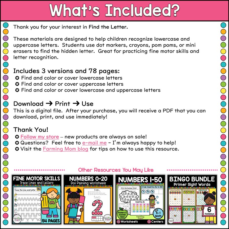 Alphabet Letters Search and Find the Letter Worksheets for Kids ...