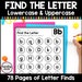 Alphabet Letters Search and Find the Letter Worksheets for Kids ...