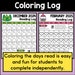 Reading Log for Kids Reading Chart Coloring Pages 2024-2025 Calendar - Etsy