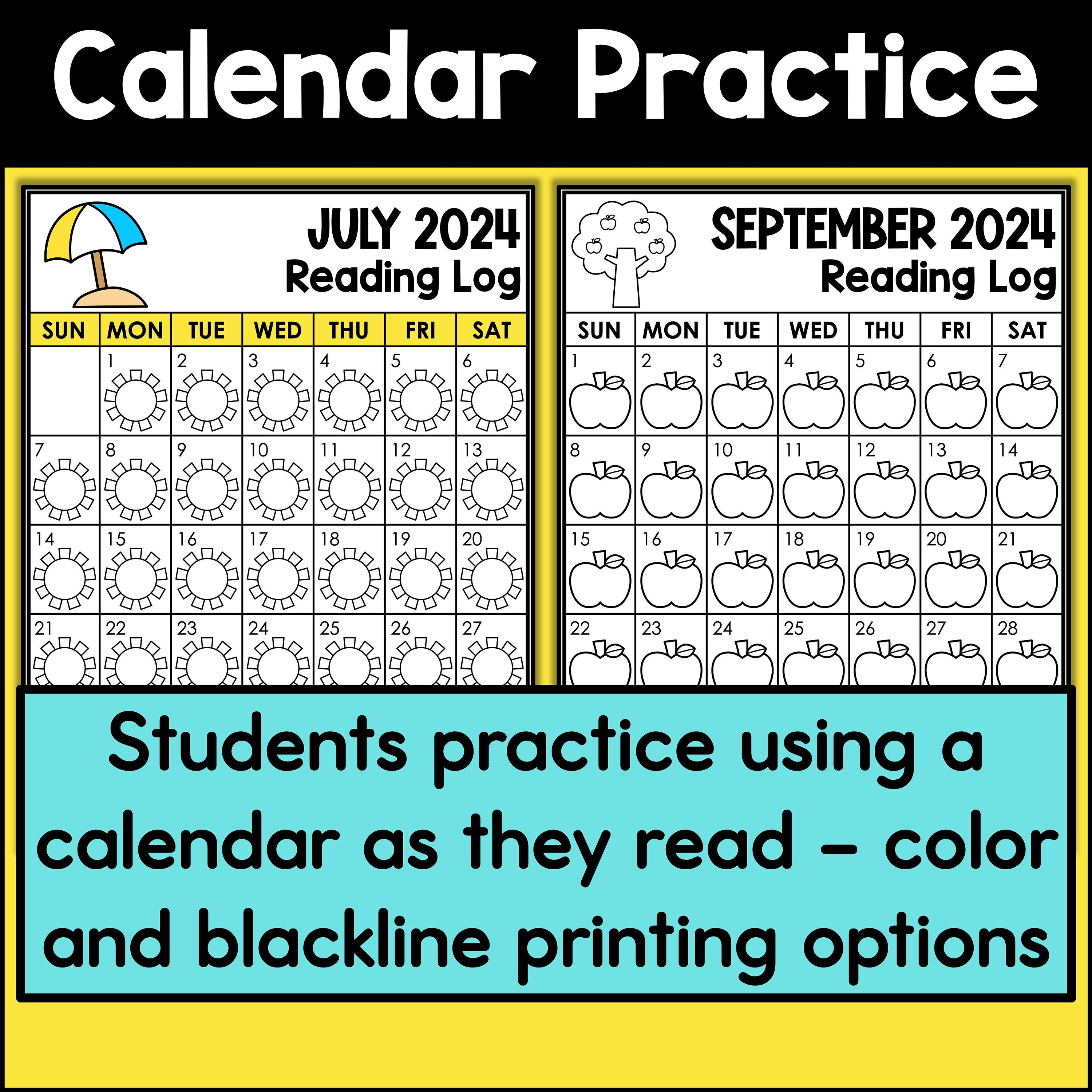 Summer Reading Chart July 2024 Calendar Printable Coloring Pages ...