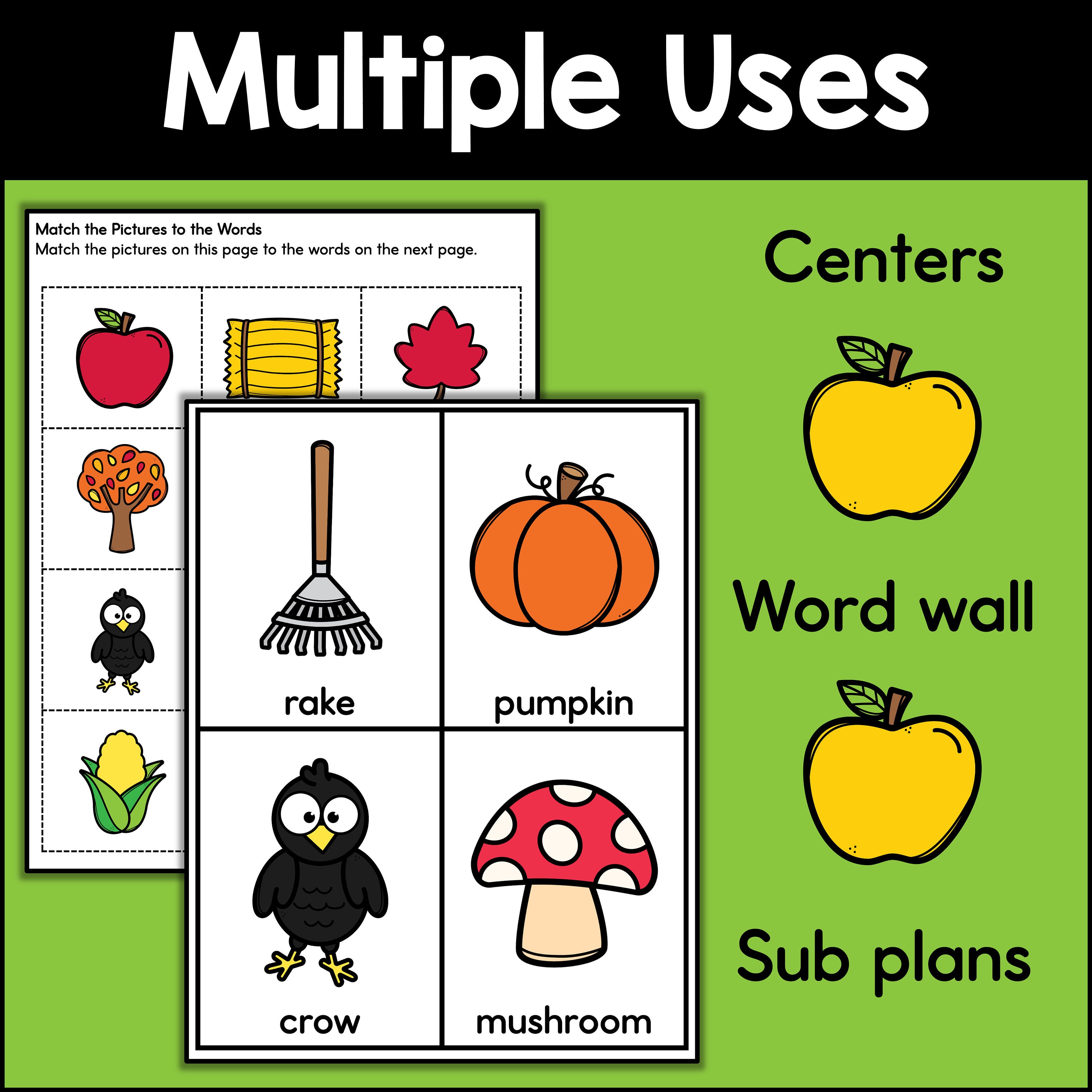 Fall Scavenger Hunt Printable Worksheets for Kids Fall Word Games Kids ...