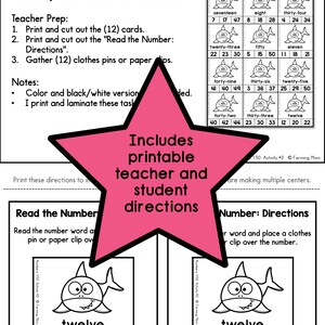 Counting to 50 Kids Worksheets Numbers 1-50 Math Centers Printable ...