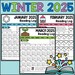 Monthly Reading Log for Kids Winter Coloring Pages 2025 Printable ...