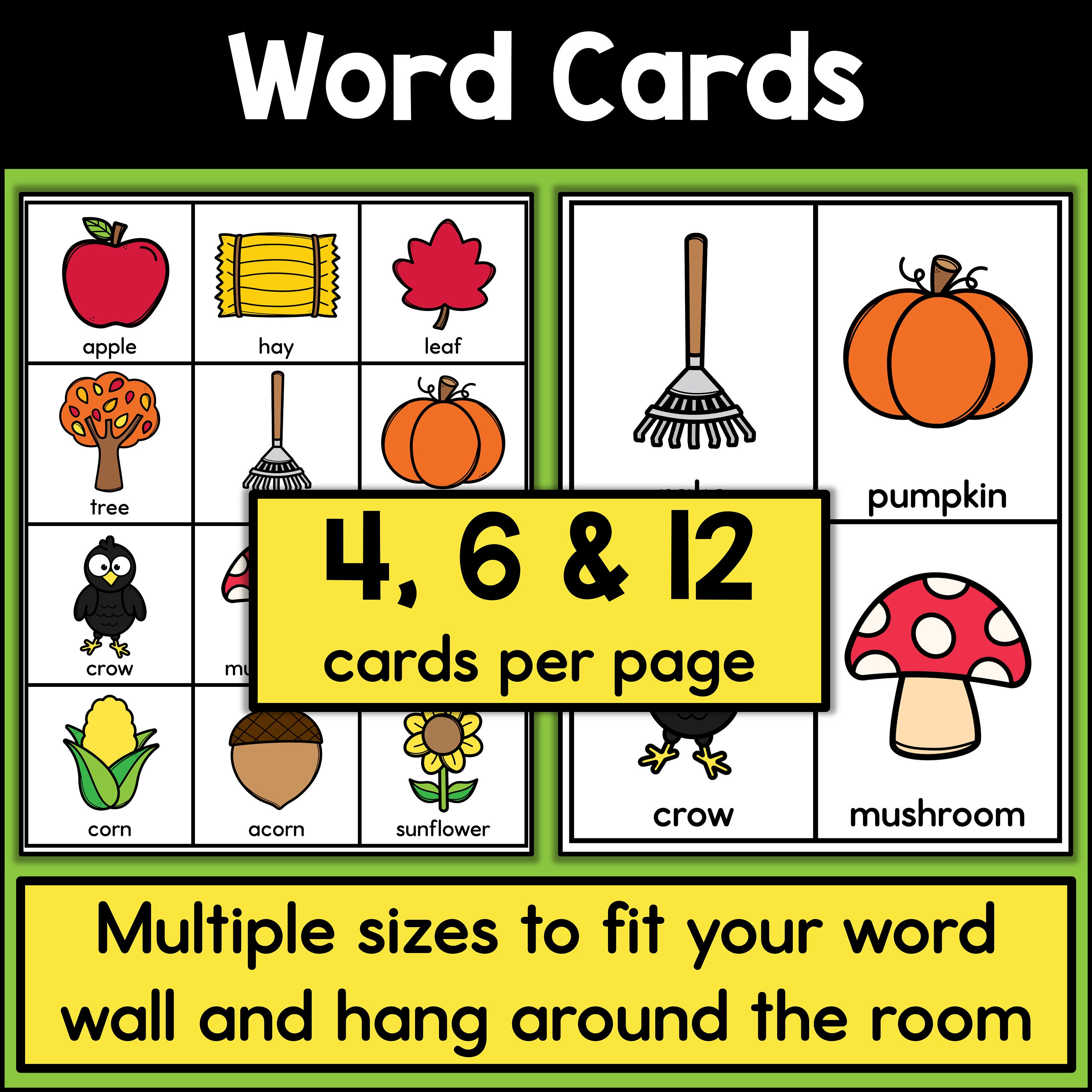 Fall Scavenger Hunt Printable Worksheets for Kids Fall Word Games Kids ...