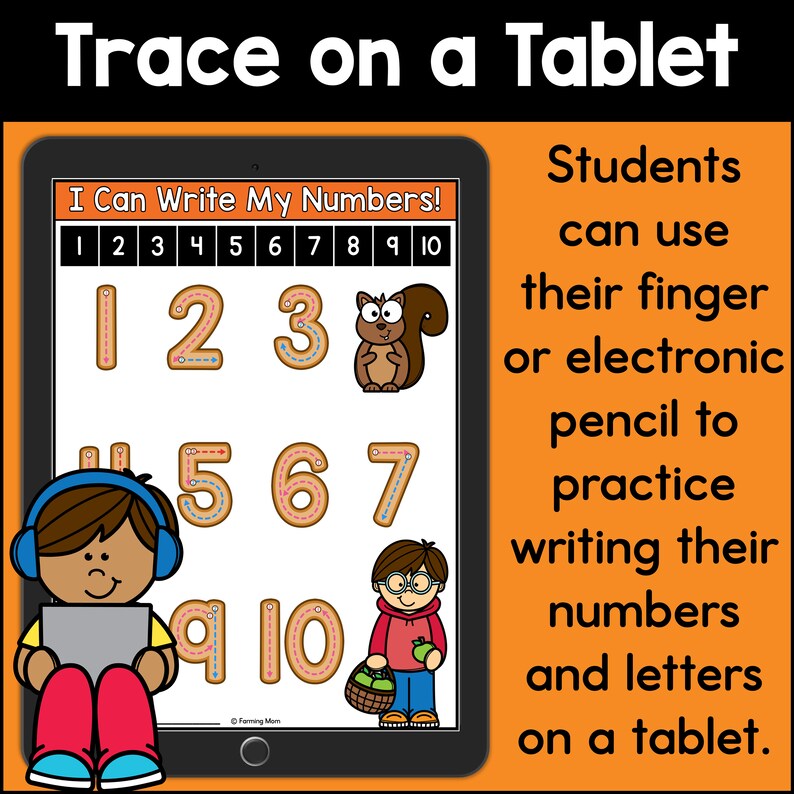 Fall Tracing Numbers Worksheet and Alphabet Coloring Pages for Kids ...