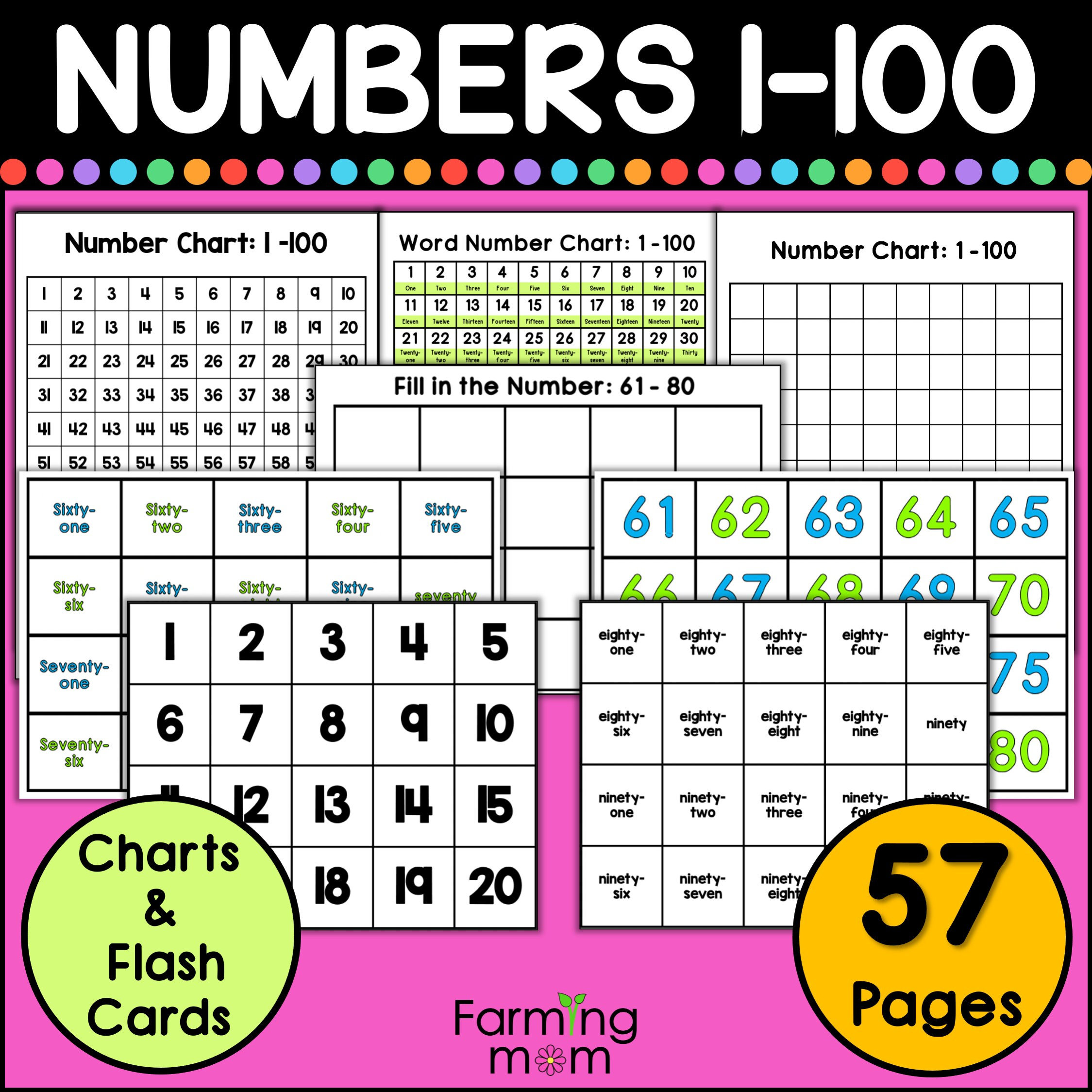 number-chart-1-100-printable-flash-cards-etsy-canada