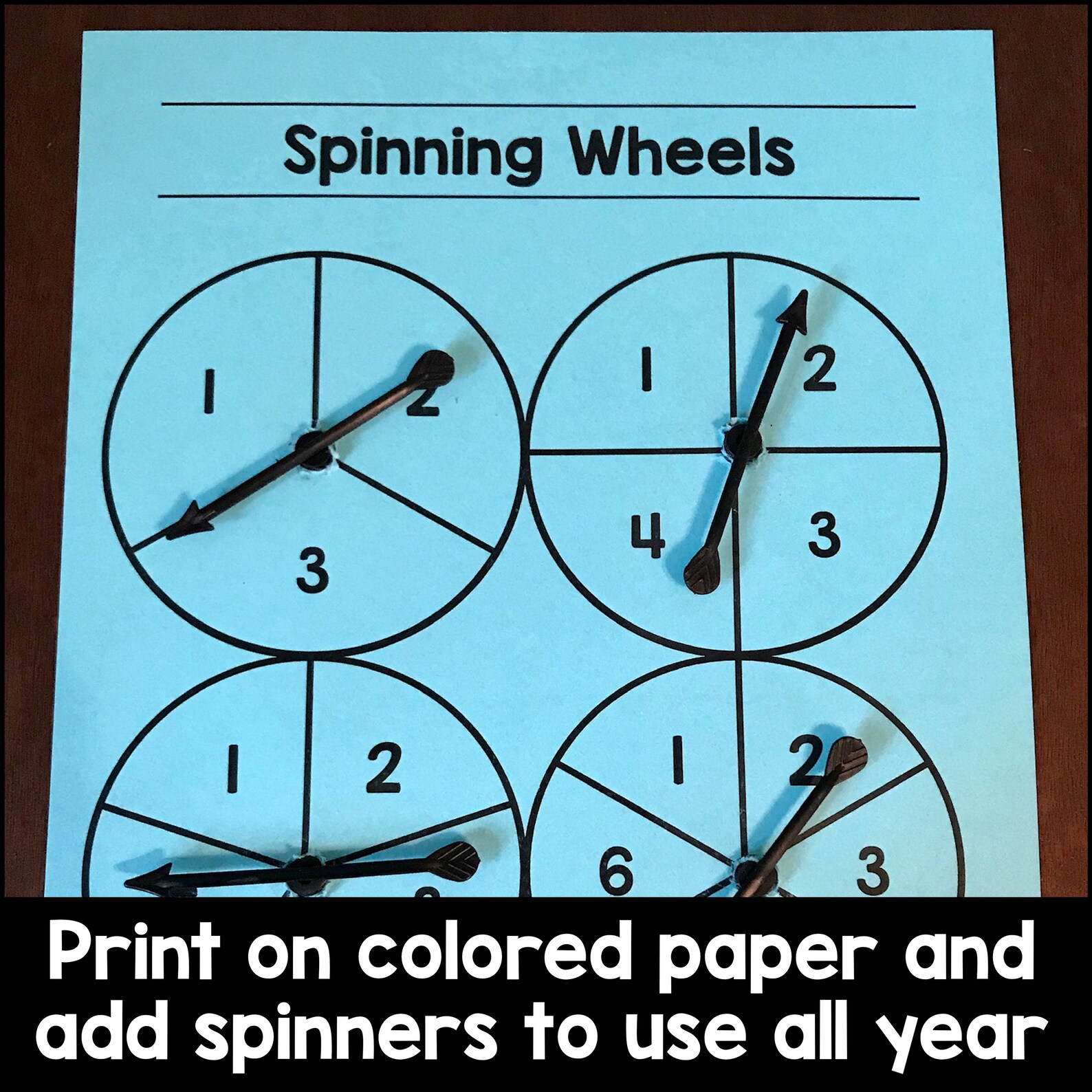 Game Board Spinner Printable Bundle - Etsy