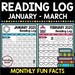 Reading Log for Kids Reading Chart Coloring Pages 2024-2025 Calendar - Etsy
