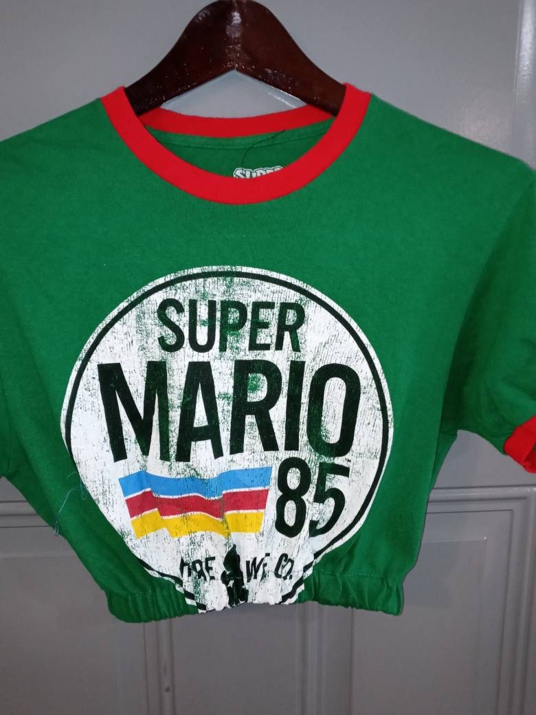 Reworked Super Mario crop top size S | Etsy