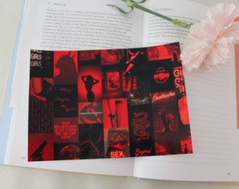 Red Grunge Poster - Etsy