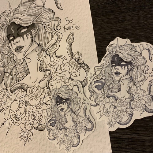 Lilith Occult Goddess Poster Lilith Print No Frame - Etsy