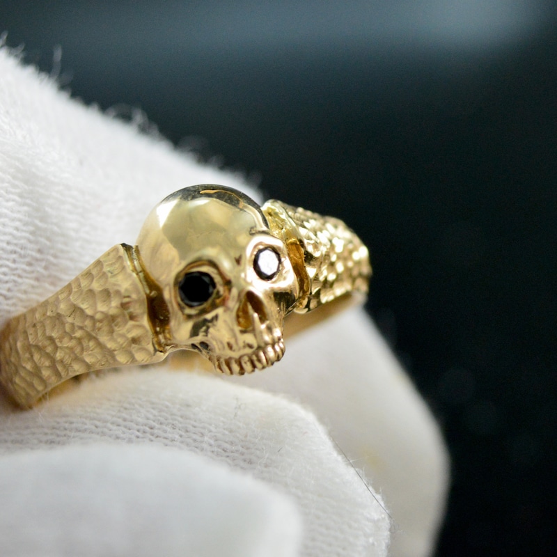 Skull Wedding Ring - Etsy