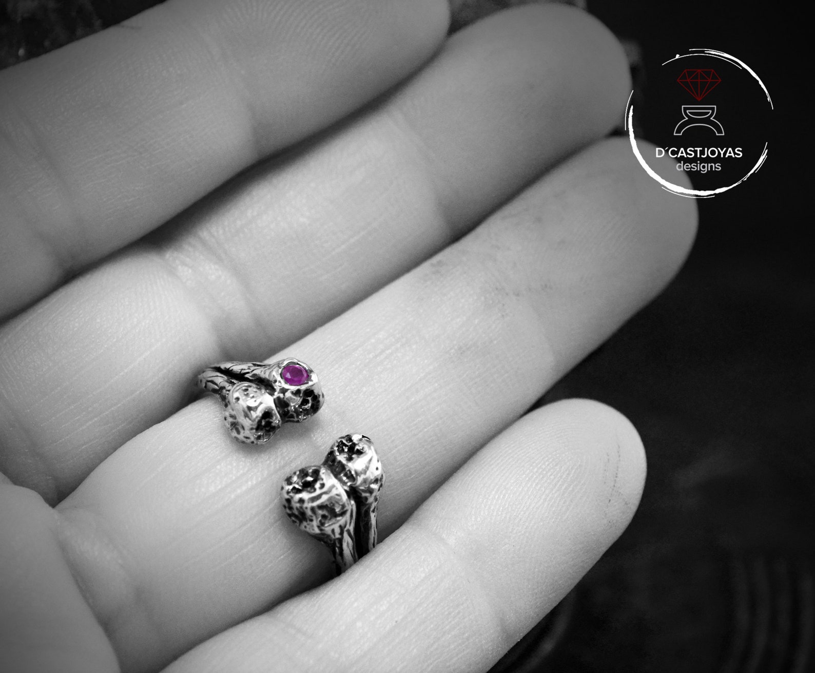 Solid Silver Stackable Bone Ring Handcrafted Silver Ring - Etsy