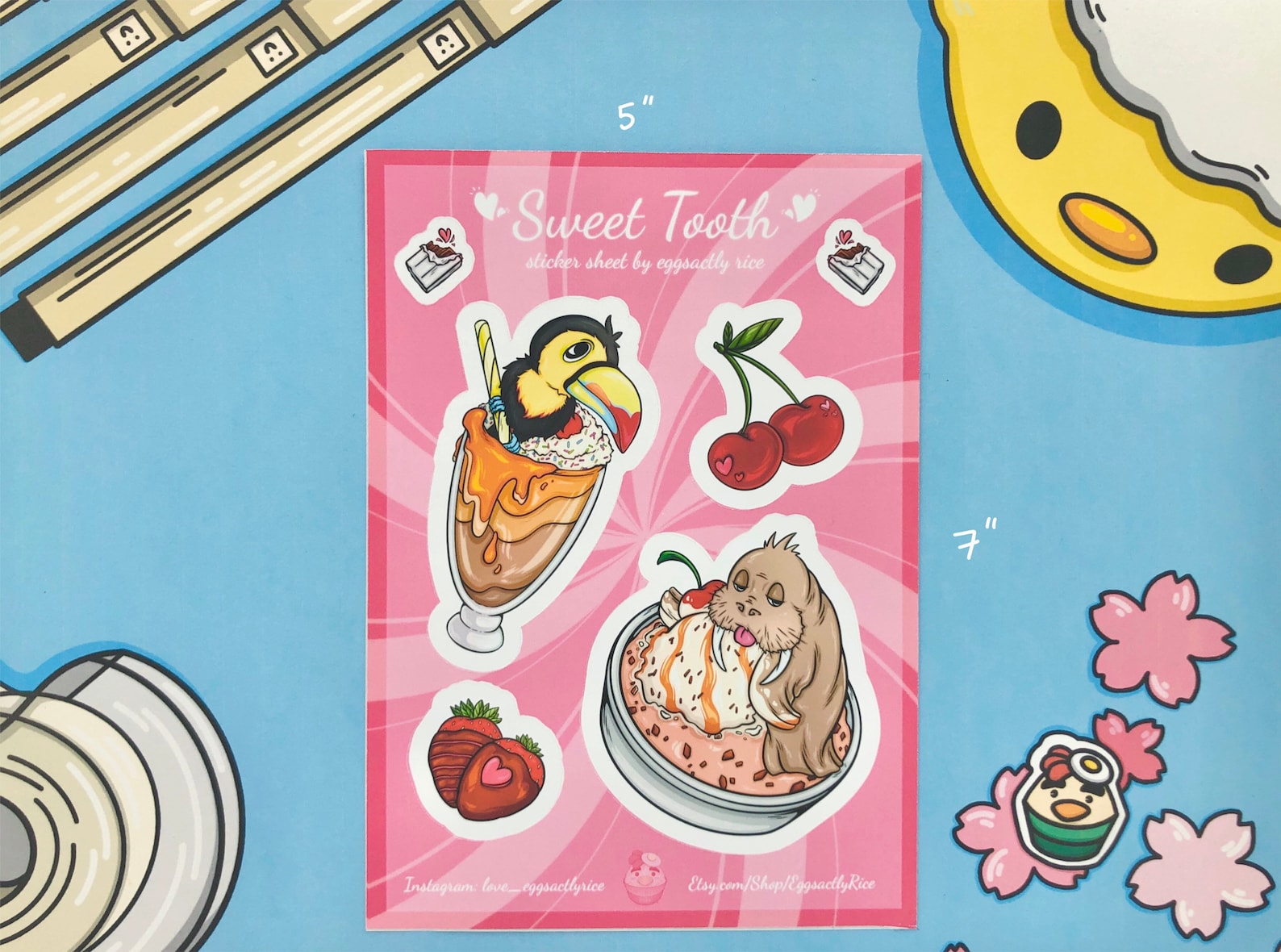 Yummy in My Tummy - Sticker Sheets!!! - Etsy