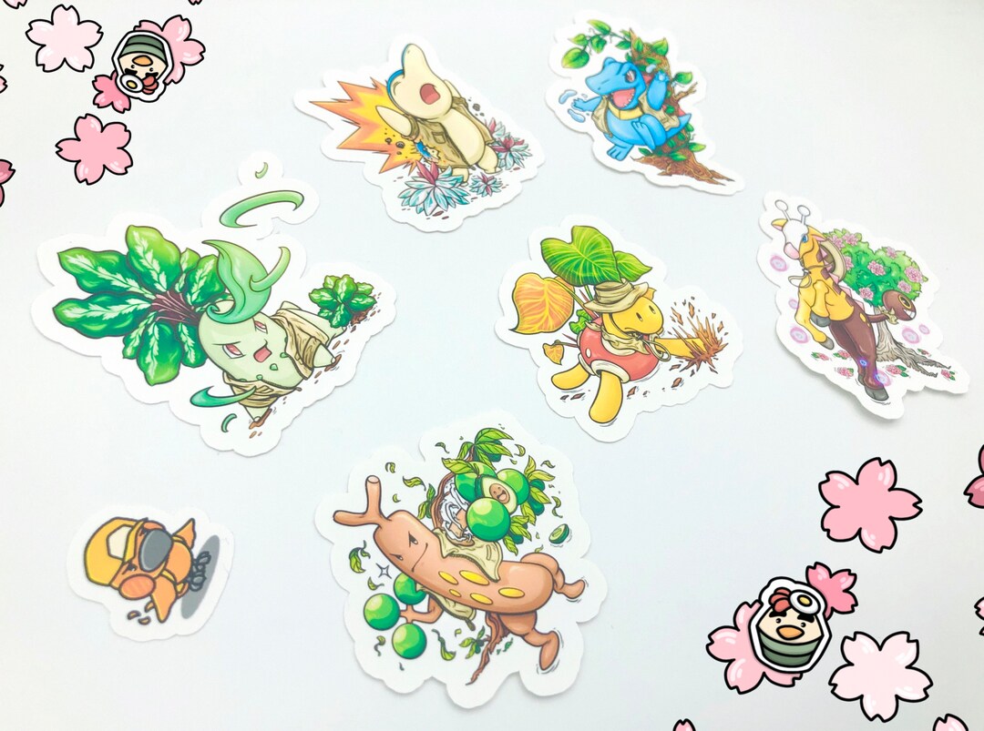 Generation 2 Stickers! | the Pokeplant Project - Etsy