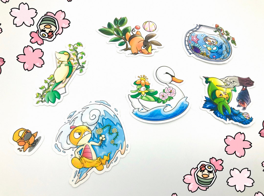 Generation 5 Stickers! | the Pokeplant Project - Etsy