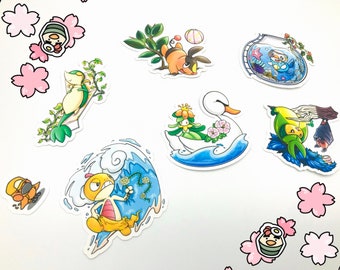 Generation 2 Stickers the Pokeplant Project - Etsy