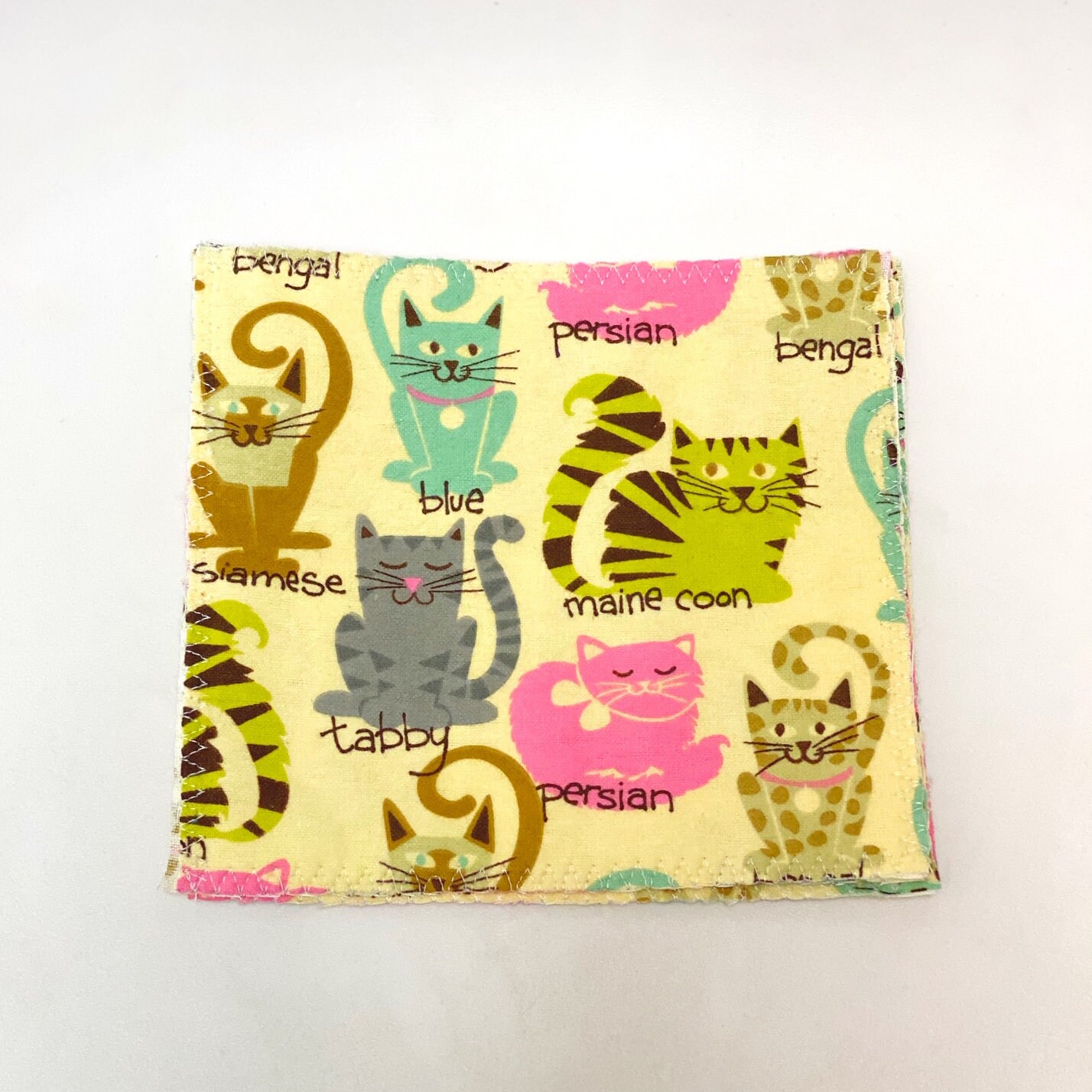 Flannel Cat Cloths Cat Breeds Set of 4 - Etsy.de
