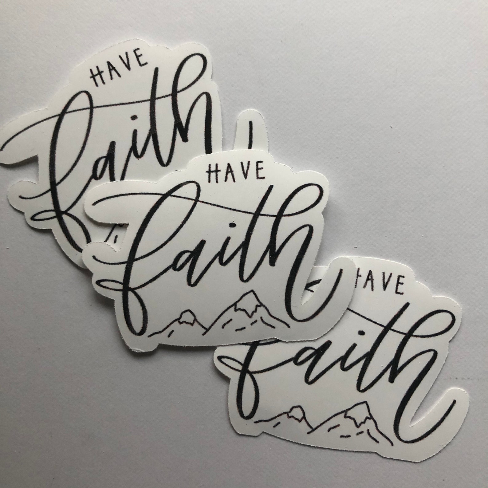 Have Faith Sticker Christian Stickers Laptop Sticker Etsy