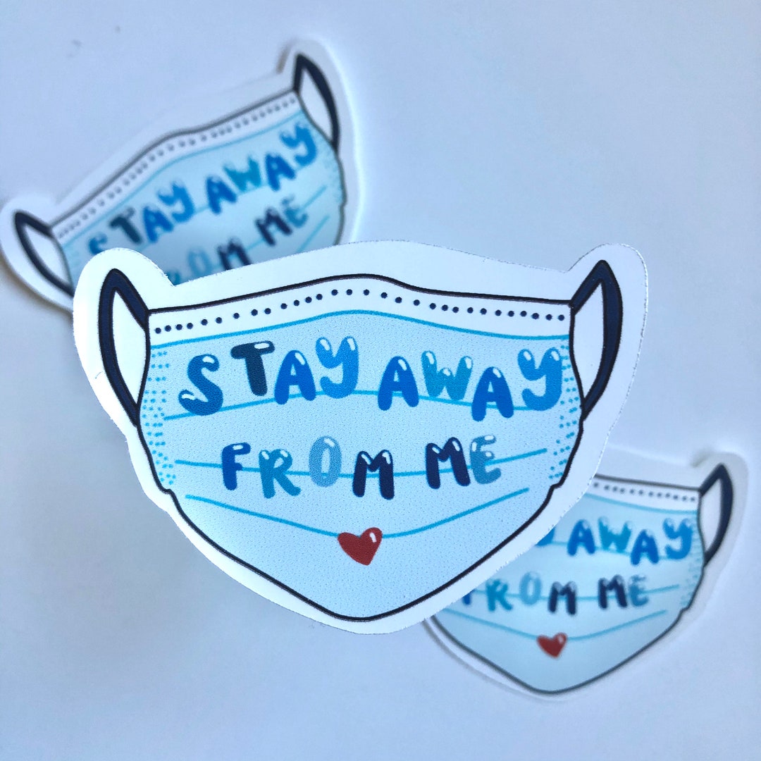 Quarantine Stickers Social Distancing Stickers Mask Stickers Laptop ...