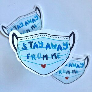 Quarantine Stickers Social Distancing Stickers Mask Stickers Laptop ...