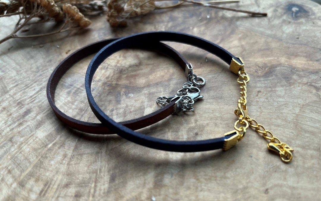 Thin Secret Message Bracelet, Hidden Message, Personalised Real Leather ...