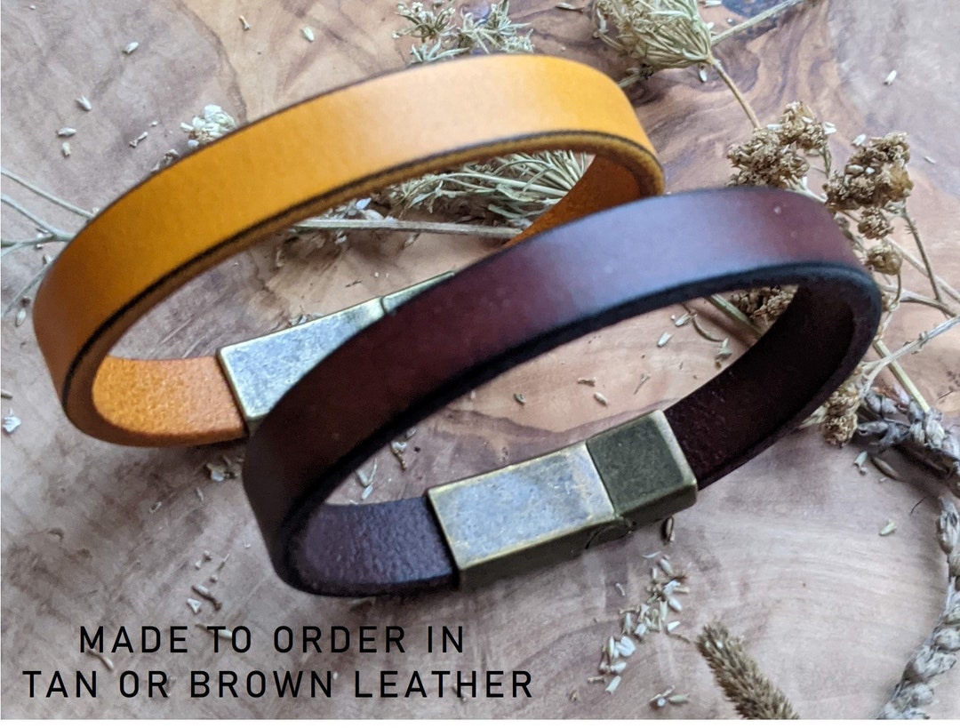 Secret Message Bracelet, Hidden Message, Personalised Real Leather ...