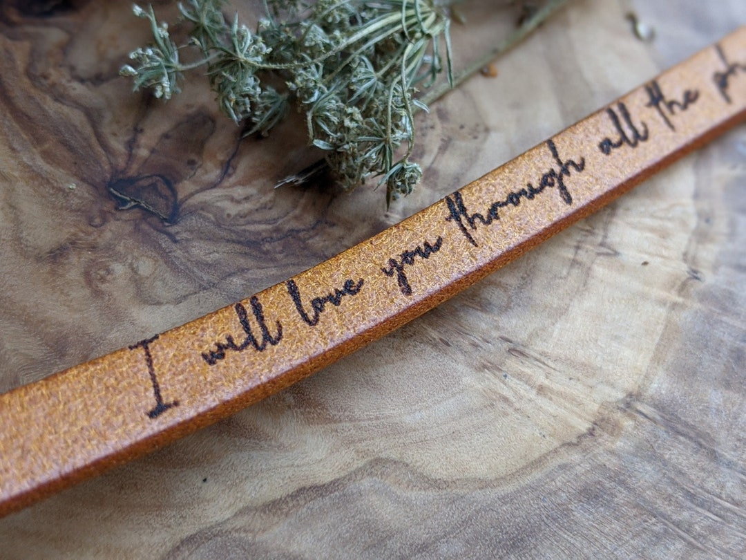 Secret Message Bracelet, Hidden Message, Personalised Real Leather ...