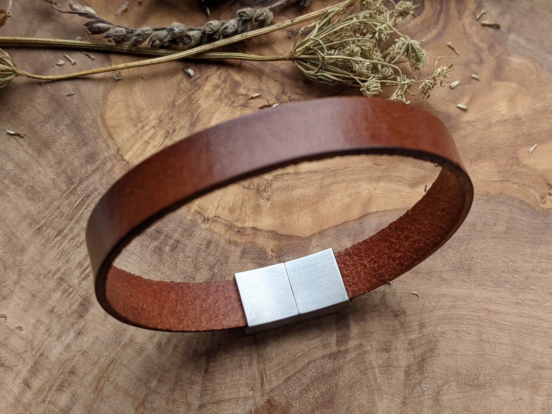 Secret Message Bracelet With Stainless Steel Clasp & Real Leather ...