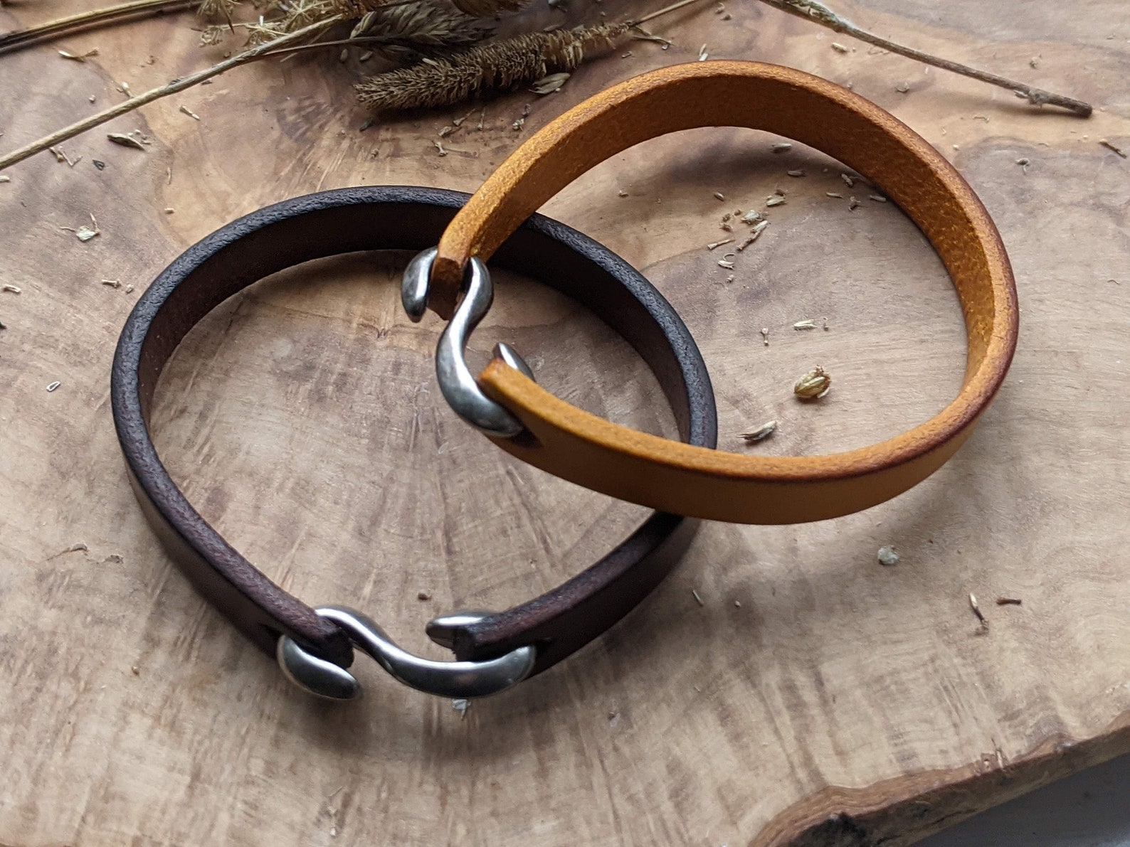 Couples Personalised Real Leather Bracelets pair - Etsy Canada