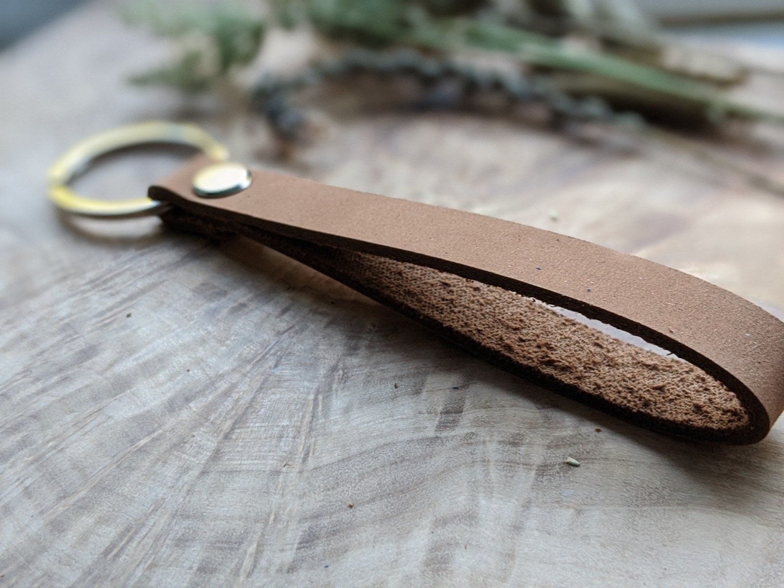 Personal Handwritten Message Keyring - Personalized Leather Key Chain ...