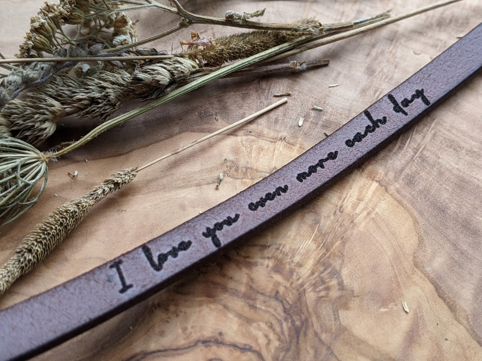 Secret Message Bracelet, Hidden Message, Personalised Real Leather ...