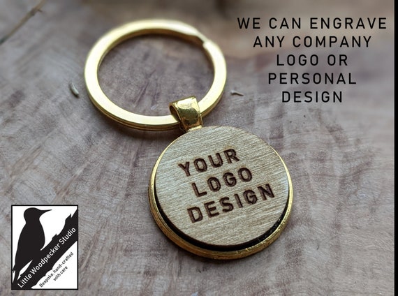 Custom Design or Logo Keyring Design Your Own 5th Wedding | Etsy