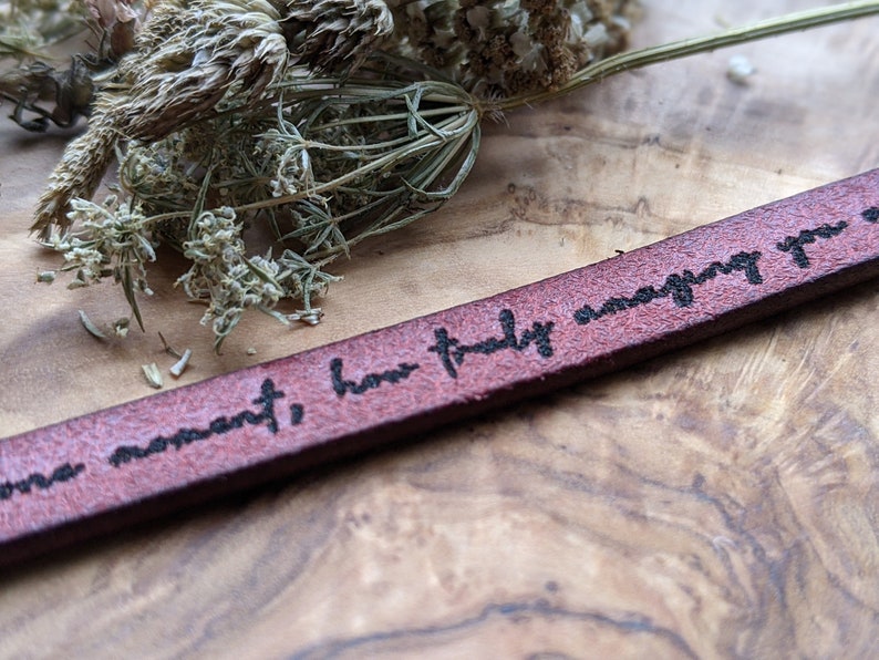Secret Message Bracelet, Hidden Message, Personalised Real Leather ...
